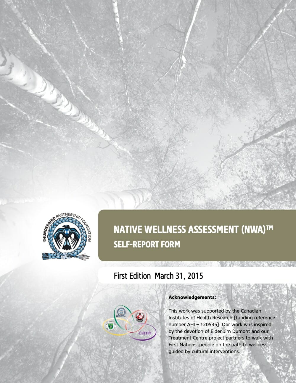 Native Wellness Assessment (NWA-S) (Self-Report Form) – Thunderbird Native Wellness Assessment (NWA-S) (Self-Report Form) – Thunderbird