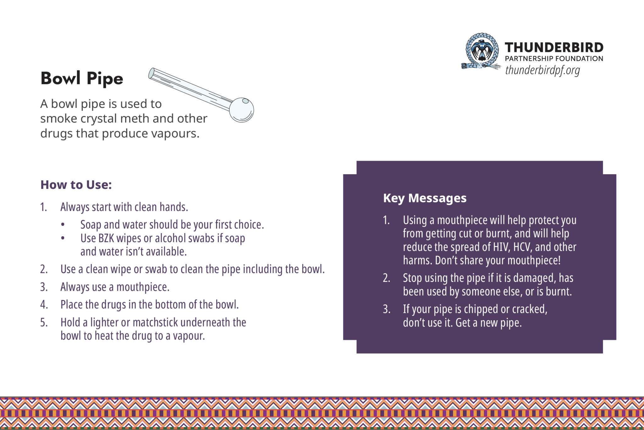 Harm reduction kits - Thunderbird